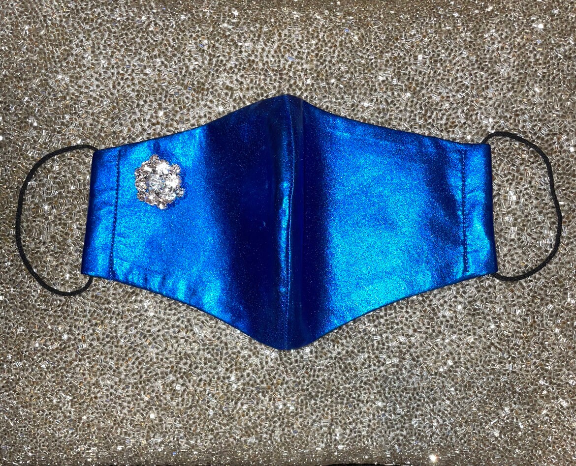 Royal Blue Satin Sheen With Swarovski Jewel - Etsy