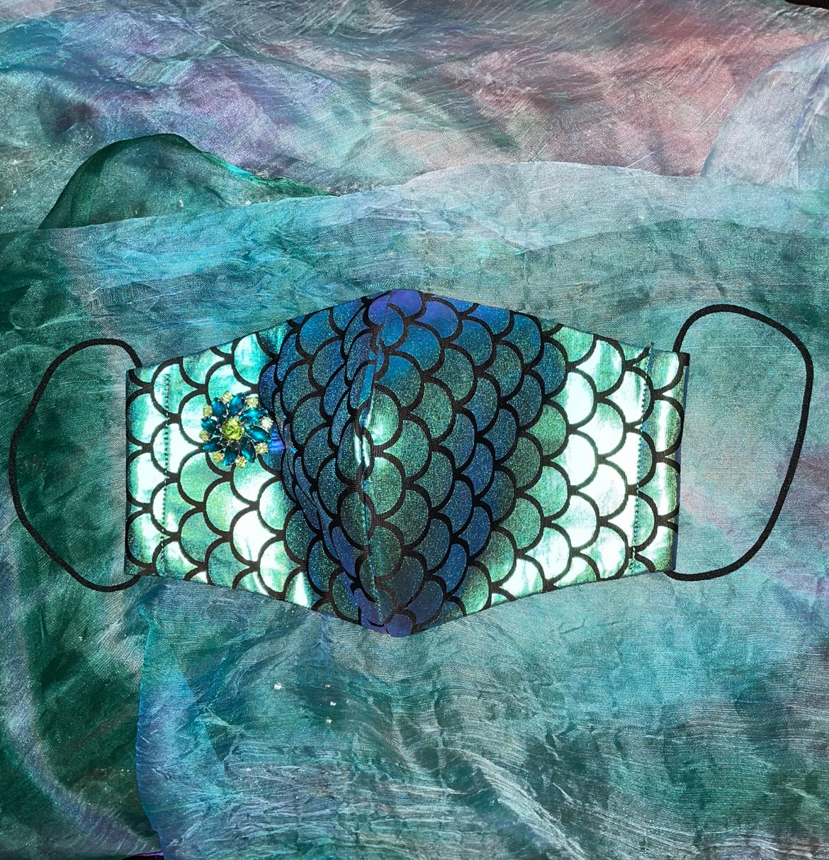 Iridescent Mermaid Mask - Etsy