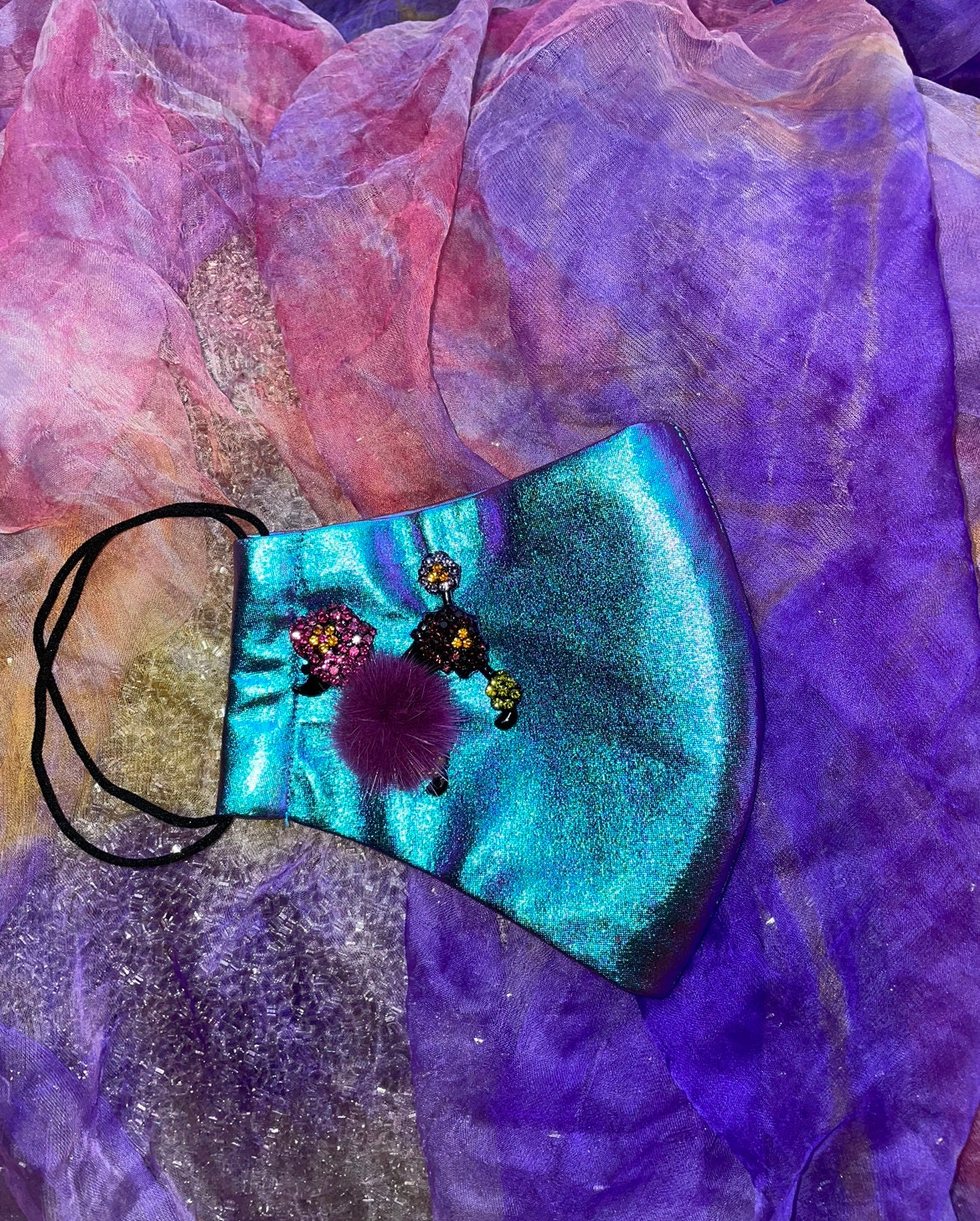 Iridescent Poodle Mask - Etsy