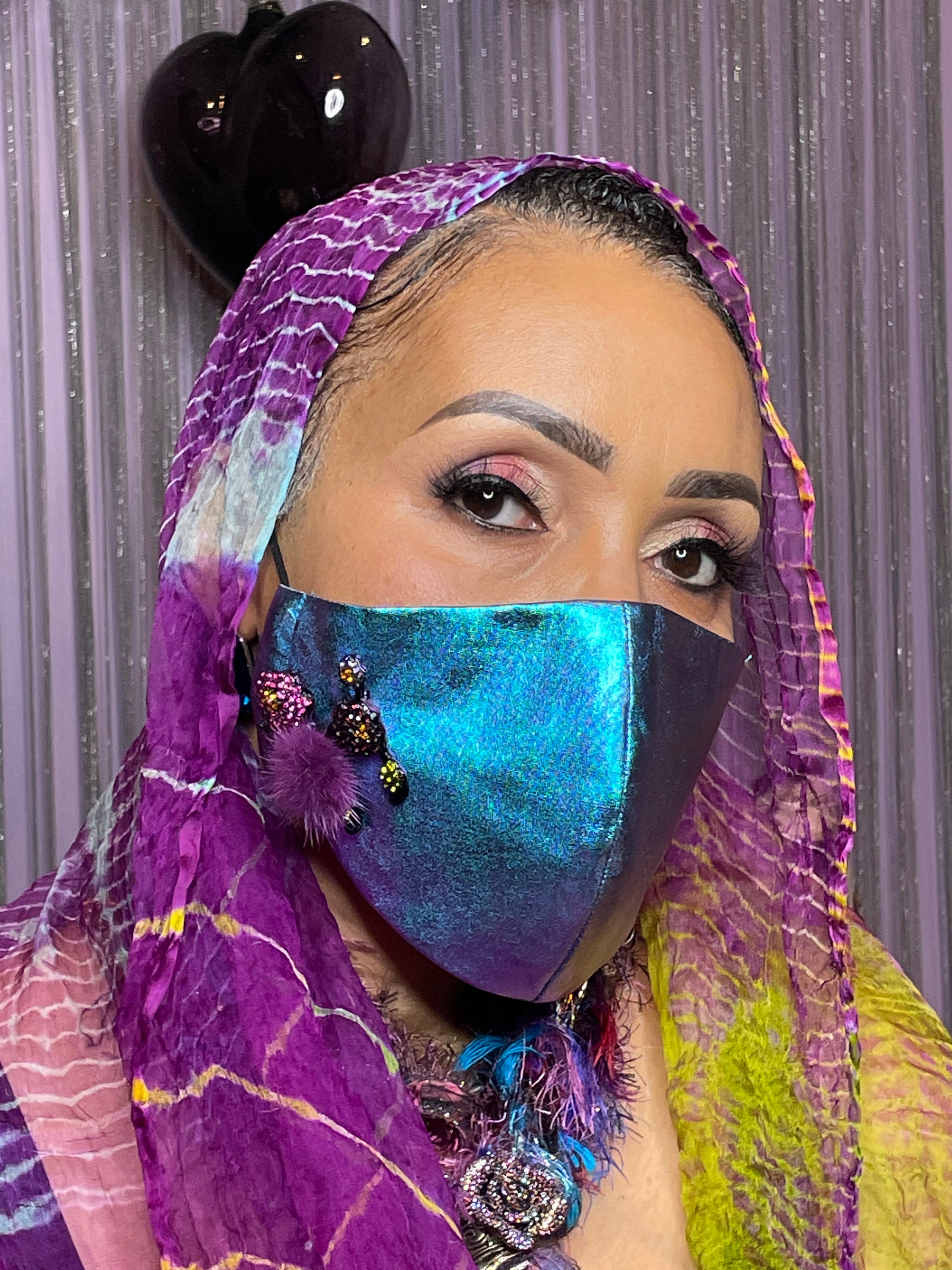 Iridescent Poodle Mask - Etsy