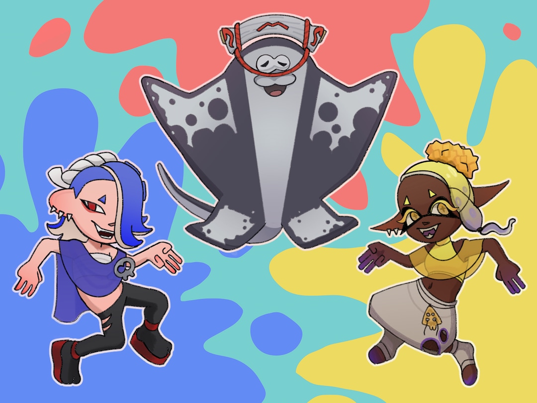 Splatoon 3 Deep Cut Acrylic Charms - Etsy