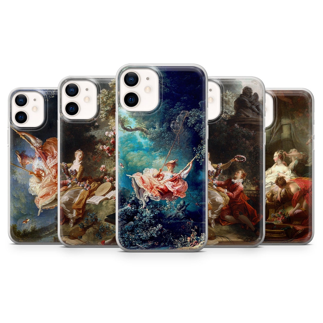 Rococo Art Phone Case Fragonard Cover for iPhone 17, 16, 15, 14, 13, 12 ...