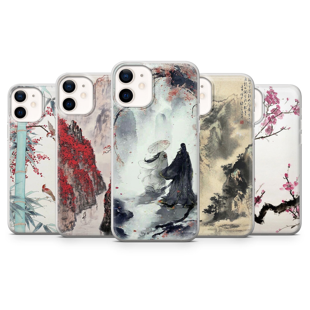 Japanese Minimalism Phone Case Art Cover for iPhone 17, 16, 15, 14, 13 ...