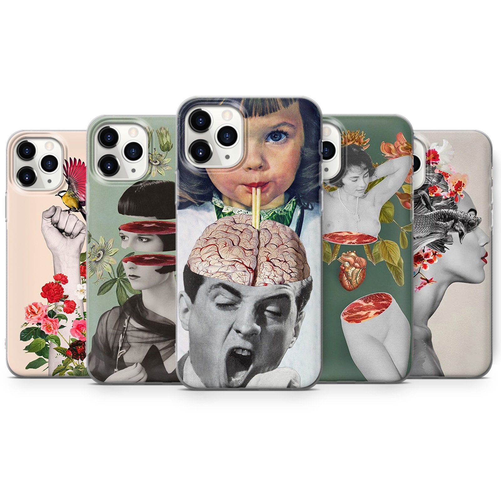 Gore Phone Case Creepy Photo Art Cover iPhone 17, 16, 15, 14, 13, 12 ...