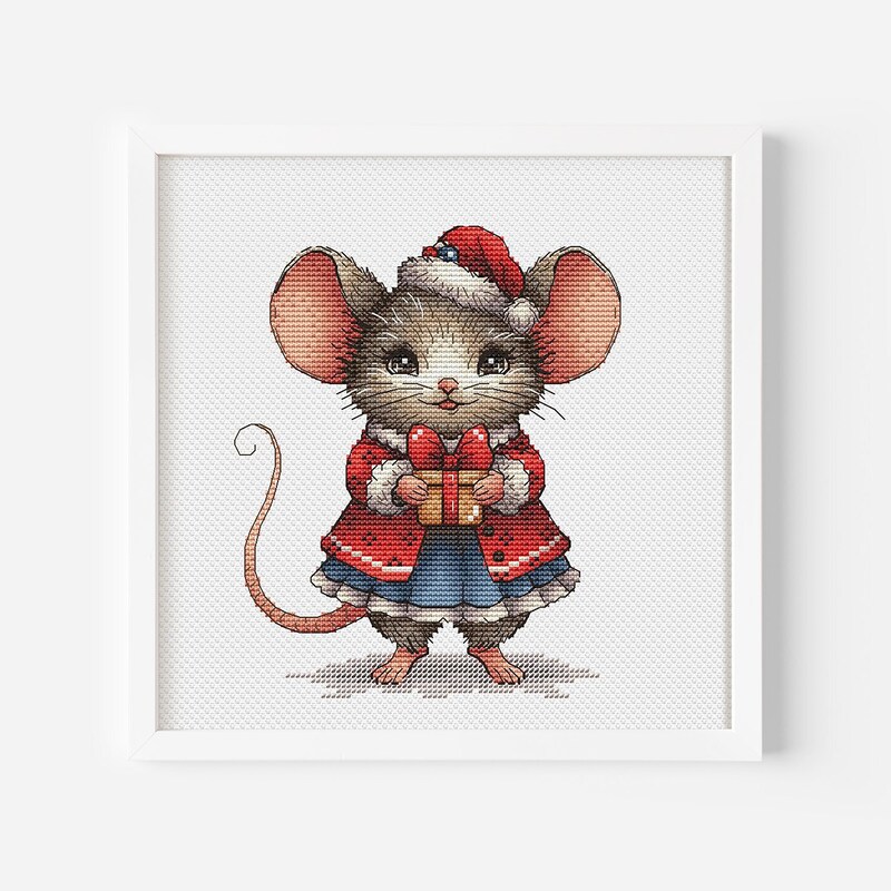 Happy Little Mouse Cross Stitch - Etsy