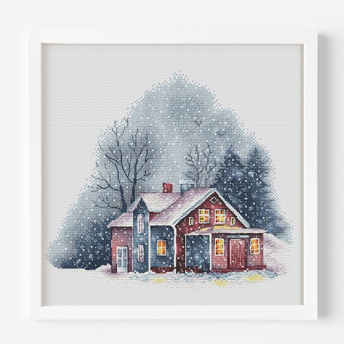 Hello Winter Cross Stitch Pattern - Etsy