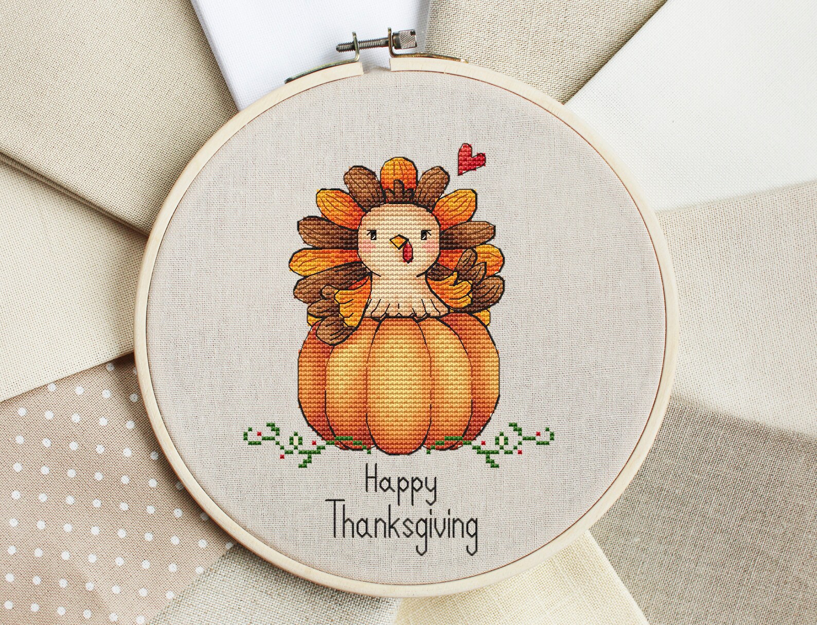 Thanksgiving Cross Stitch Pattern Turkey Cross Stitch Modern - Etsy
