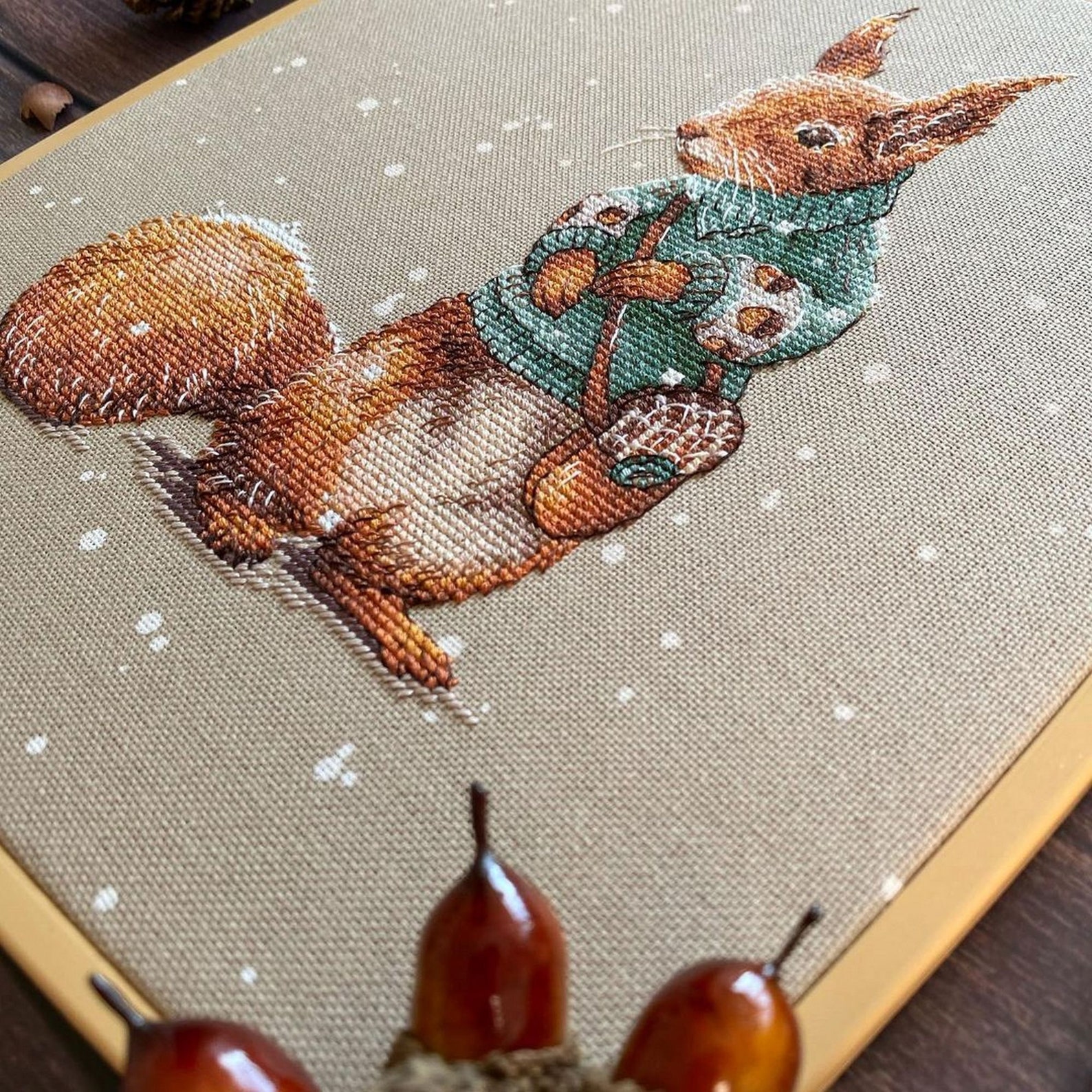 Squirrel Cross Stitch Pattern PDF Animal Cross Stitch - Etsy