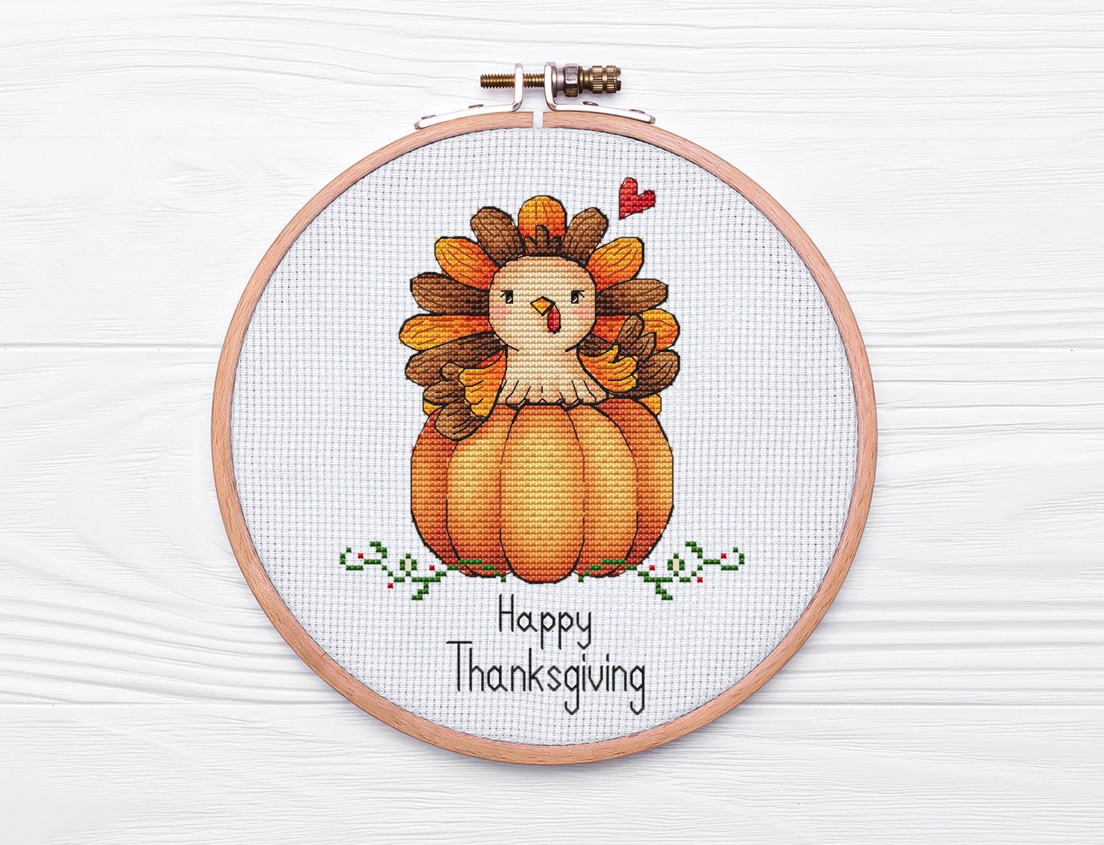 Thanksgiving Cross Stitch Pattern Turkey Cross Stitch Modern - Etsy