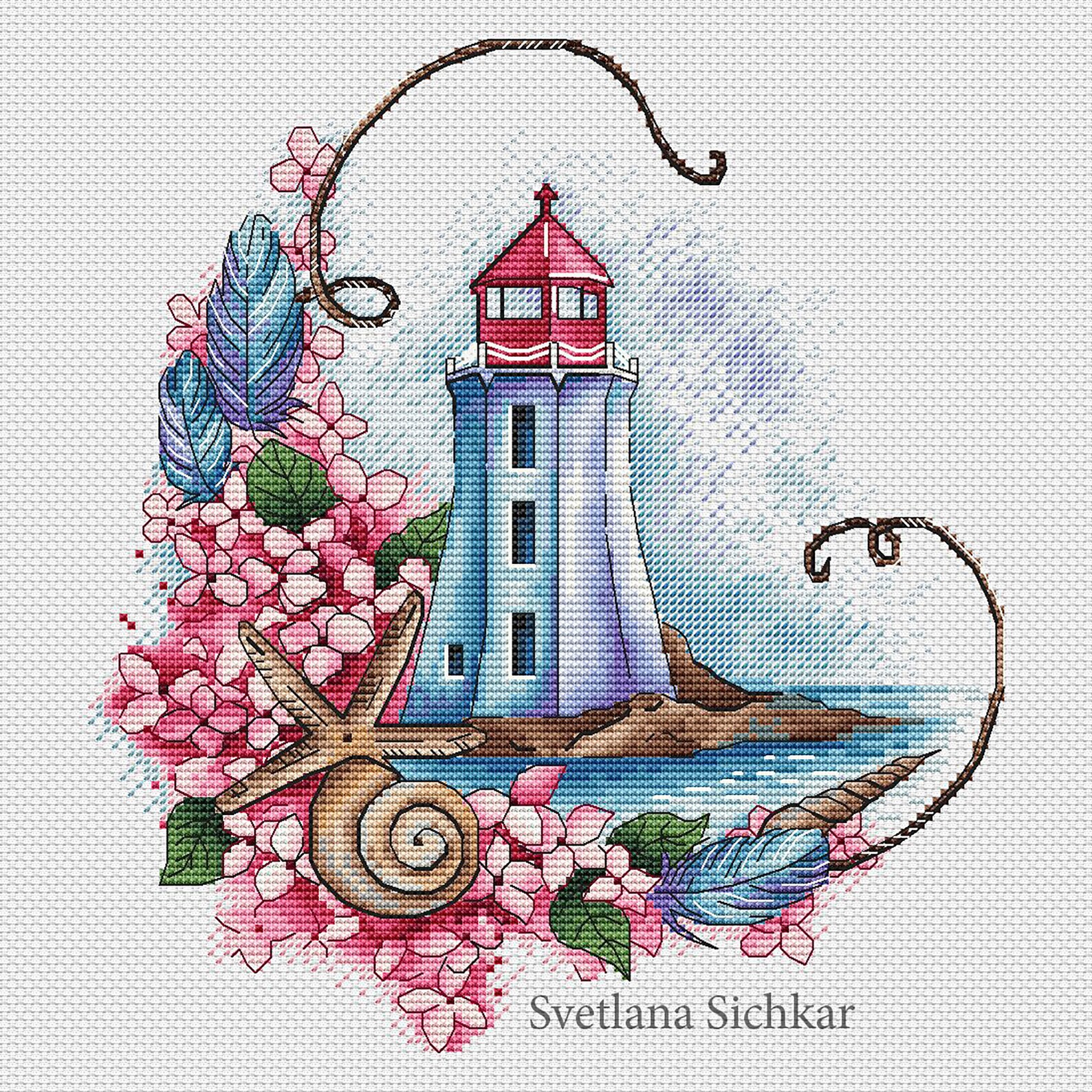 Lighthouse Cross Stitch Pattern PDF Instant Download Travel | Etsy