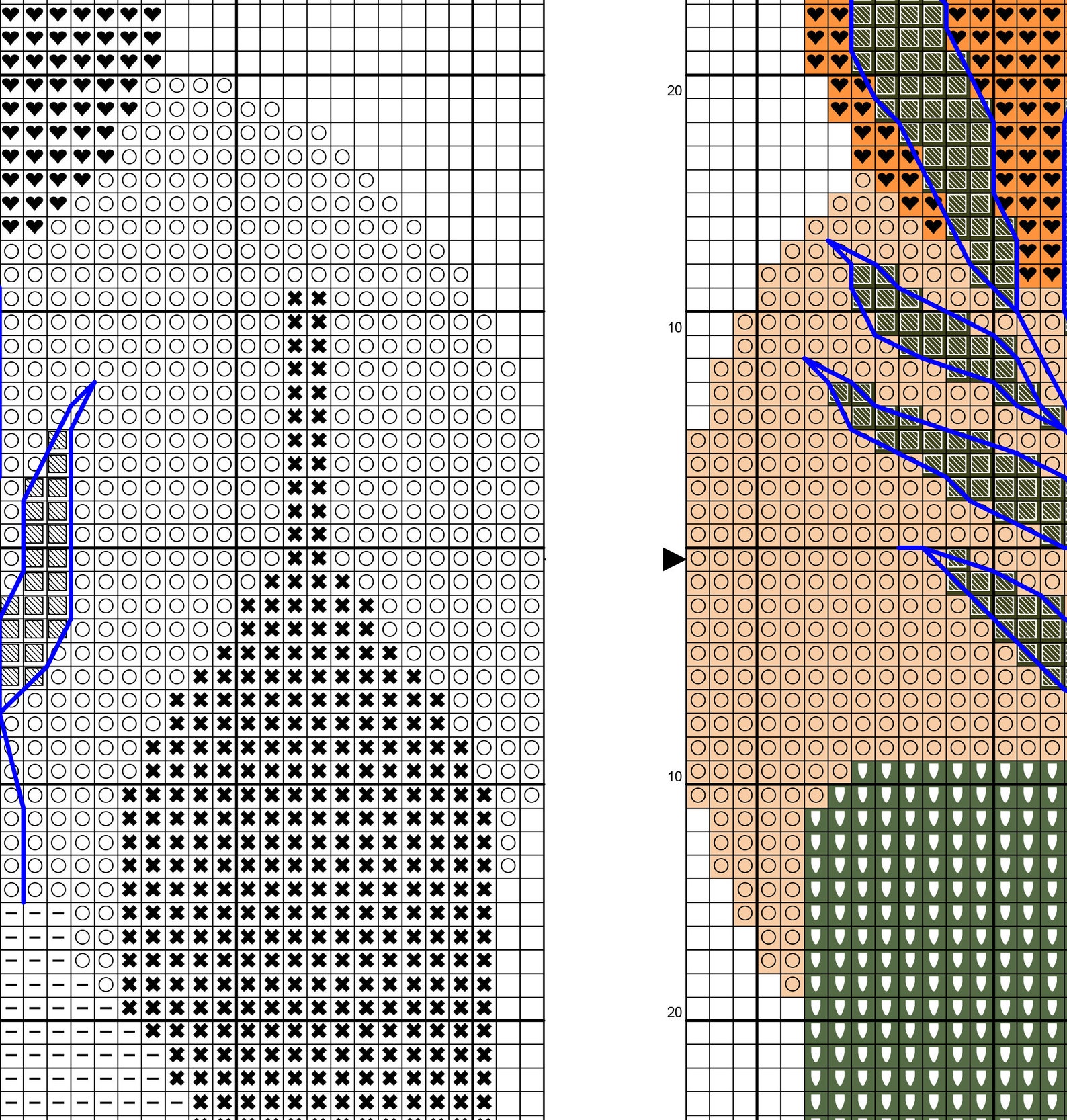 Boho Cross Stitch Pattern PDF, Modern Sun and Moon Cross Stitch ...