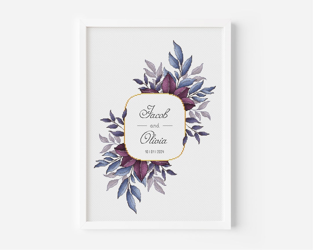 Personalized Rustic Wedding Metric With Names & Date Customized Wedding ...