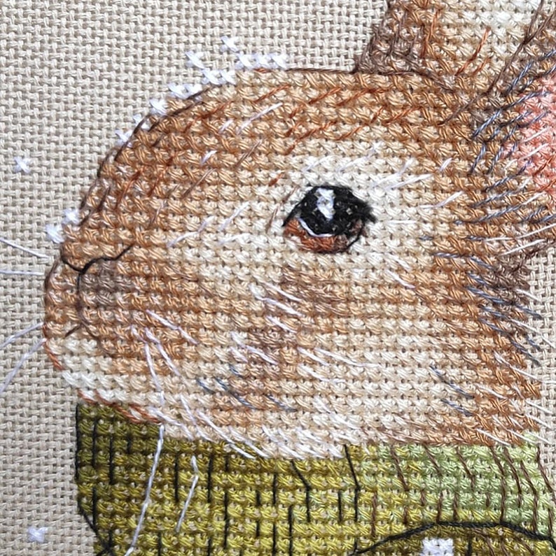 Rabbit Cross Stitch Pattern PDF Instant Download Animal - Etsy