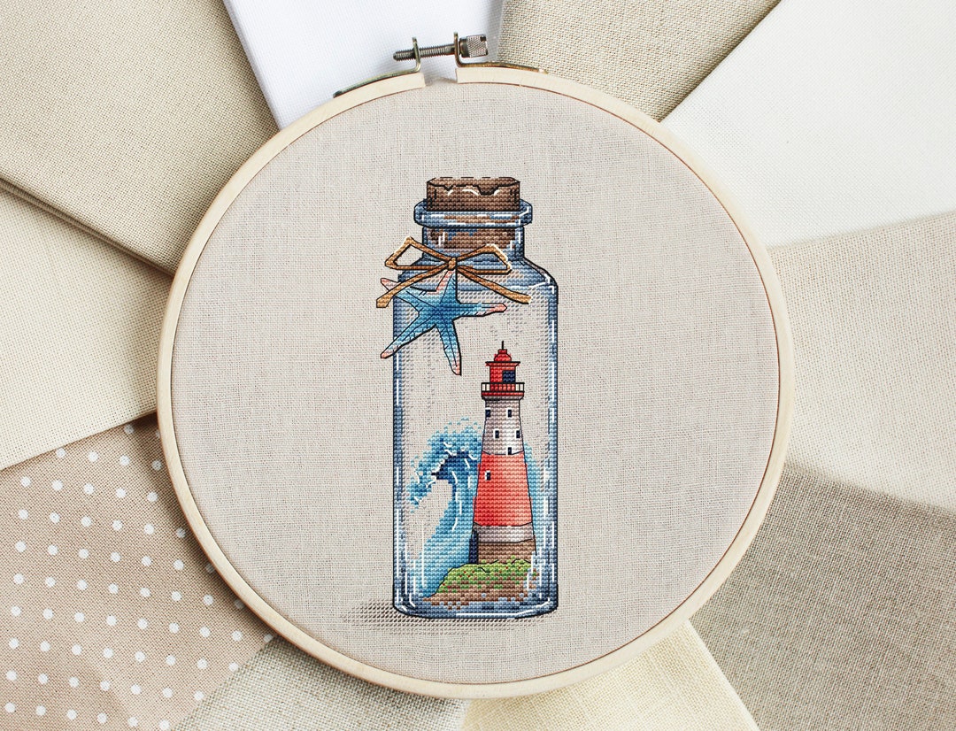 Lighthouse Cross Stitch Pattern PDF Instant Download Travel - Etsy