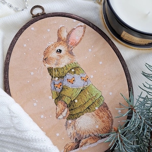 Rabbit Cross Stitch Pattern PDF Instant Download | Animal Cross Stitch ...