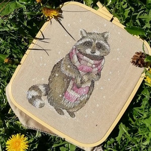 Raccoon Cross Stitch, Animal Cross Stitch Pattern PDF Instant Download ...