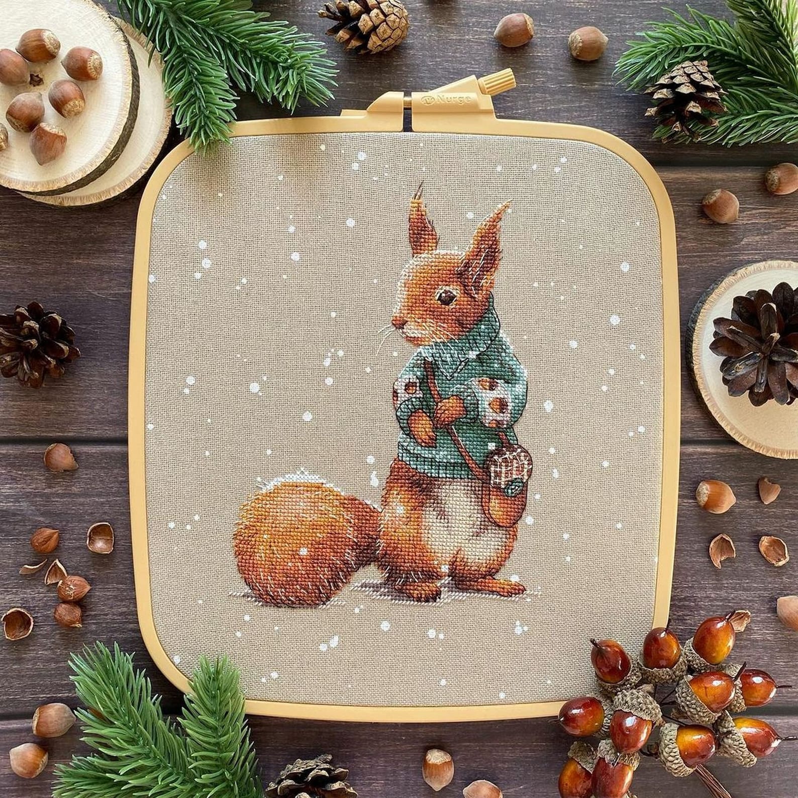 Squirrel Cross Stitch Pattern PDF Animal Cross Stitch - Etsy