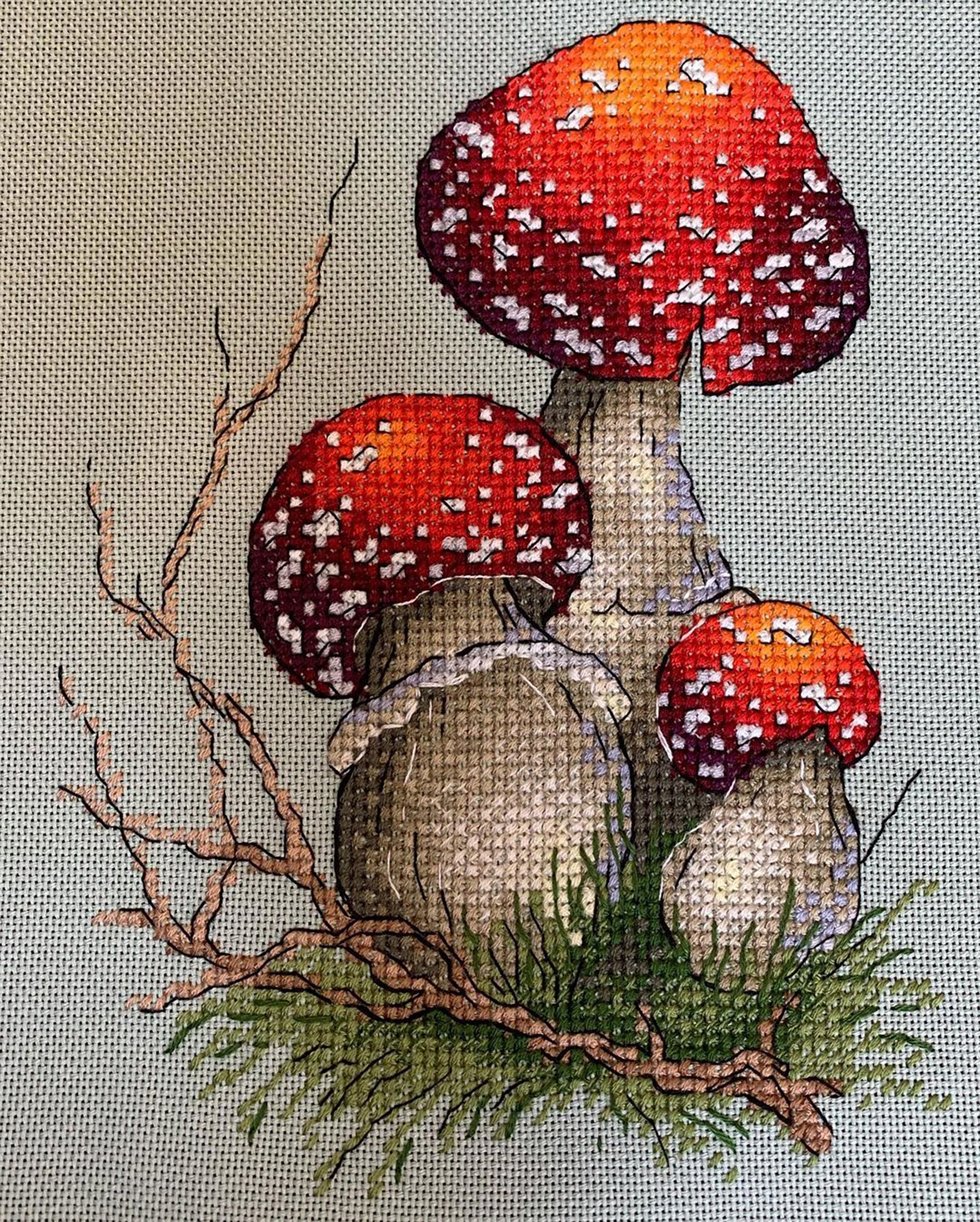 Mushrooms Cross Stitch Pattern PDF Amanita Instant Download | Etsy ...