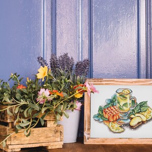 Tea Cross Stitch Pattern PDF, Cup Ginger Tea Counted Cross Stitch ...