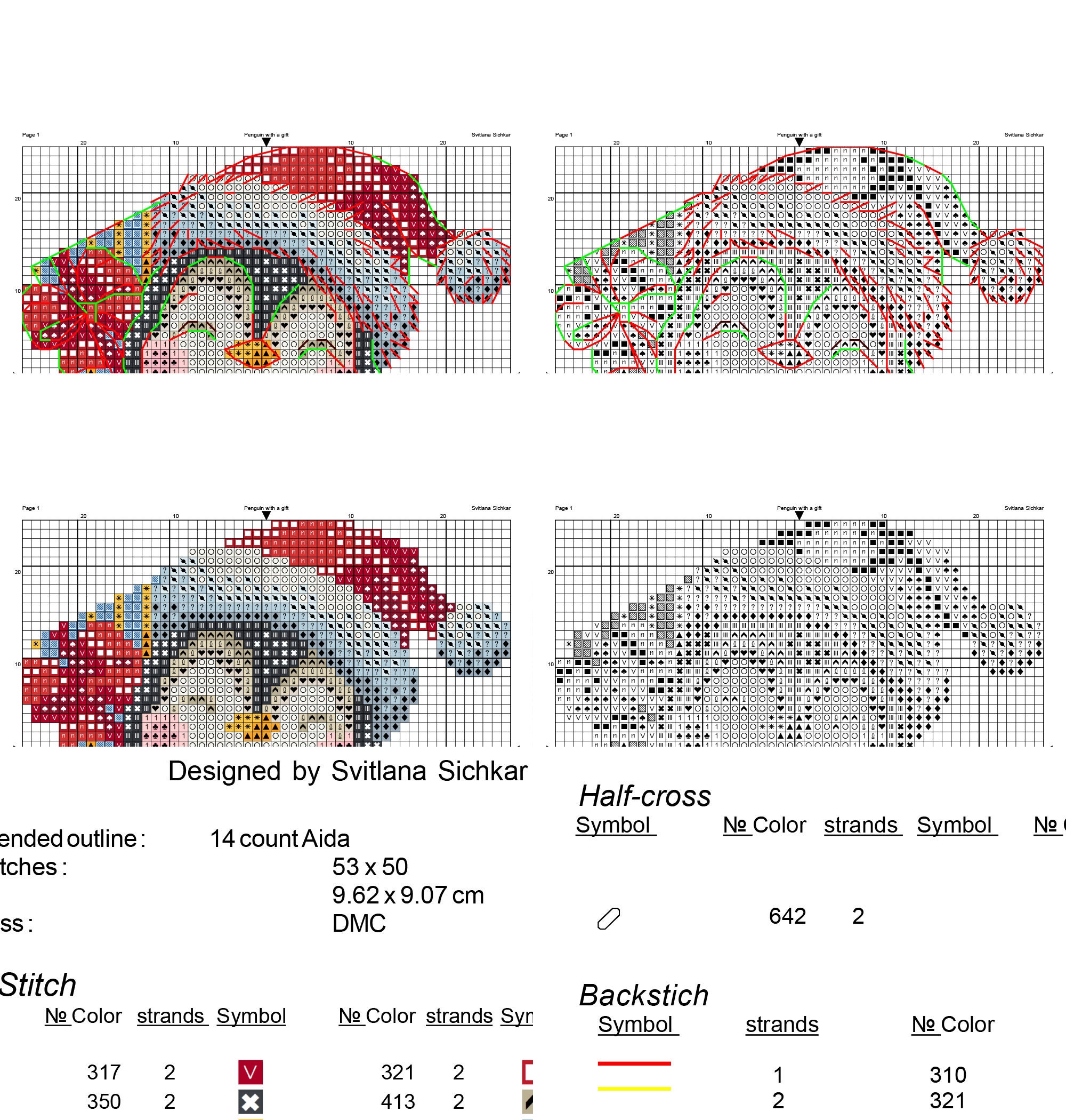 Little Penguin Cross Stitch Pattern Christmas Penguin Cross - Etsy