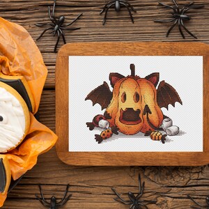 Halloween Cross Stitch Pattern, Halloween Embroidery, Horror Cross ...