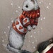 Ermine Cross Stitch Pattern PDF, Animal Cross Stitch Instant Download ...