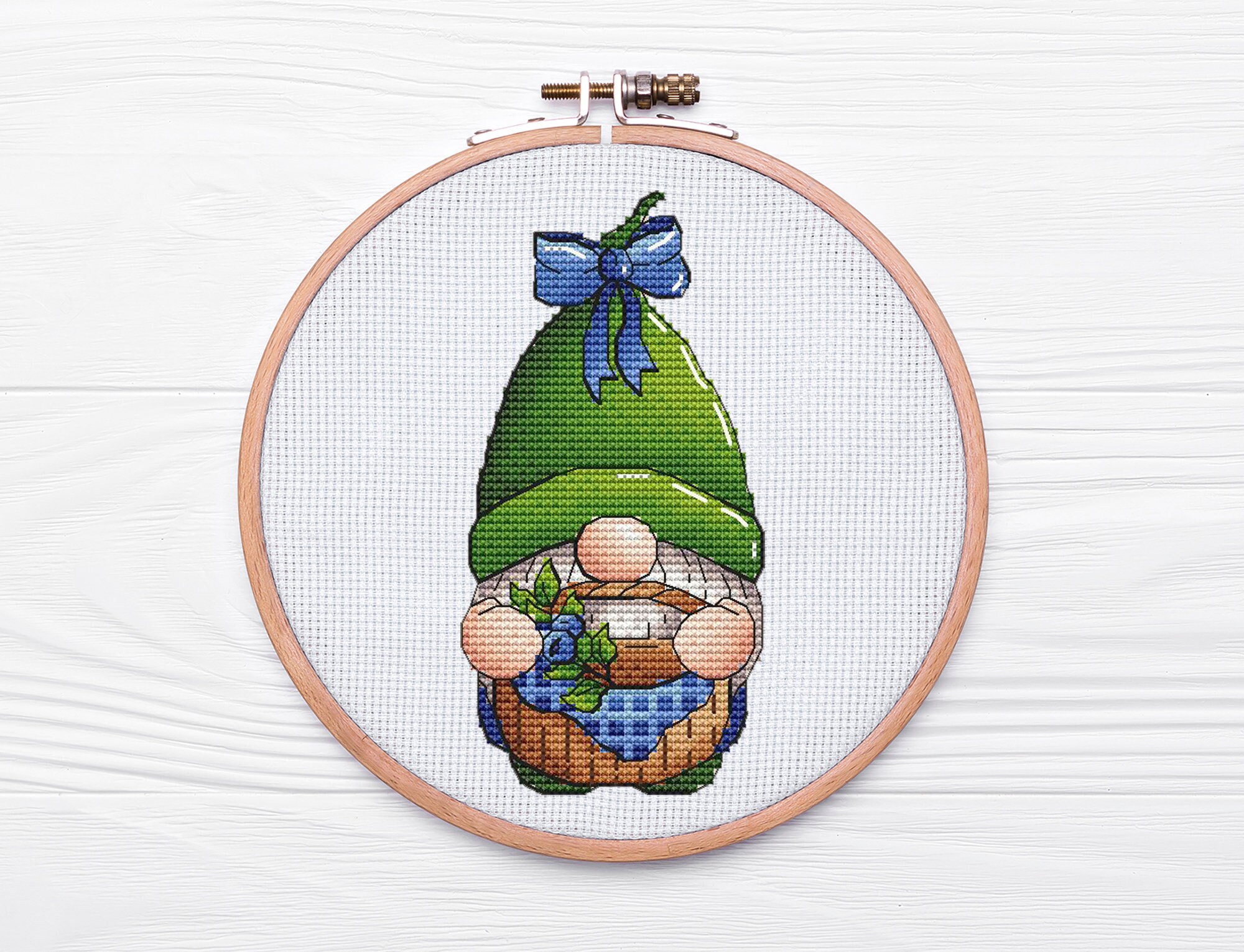 Gnome Cross Stitch Dwarf Hand Embroidery Design Fairy - Etsy