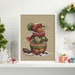 Lumberjack Beaver Cross Stitch Pattern, Christmas Woodland Animal Hand ...