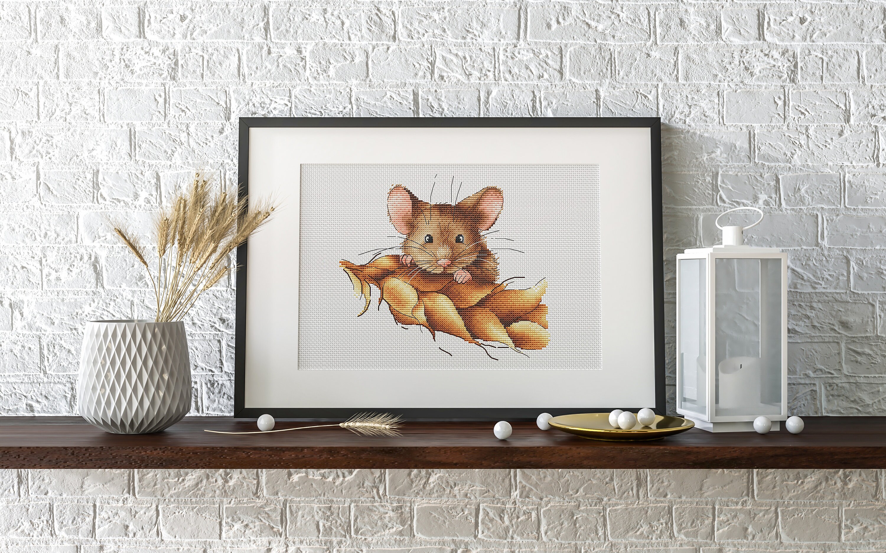 Mouse Cross Stitch Pattern PDF Mice Cross Stitch Corn Cross | Etsy