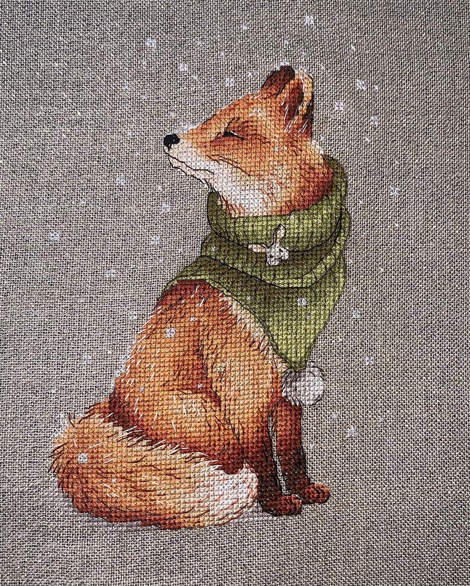 Fox Cross Stitch Pattern PDF Instant Download Digital File Animal Cross ...