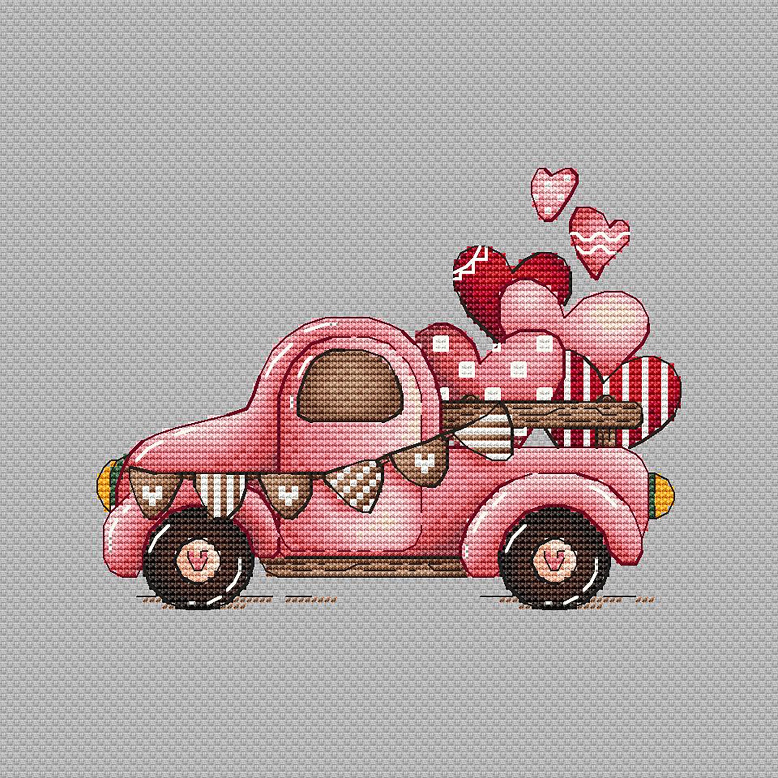 Car Cross Stitch Pattern PDF Instant Download Love Counted - Etsy