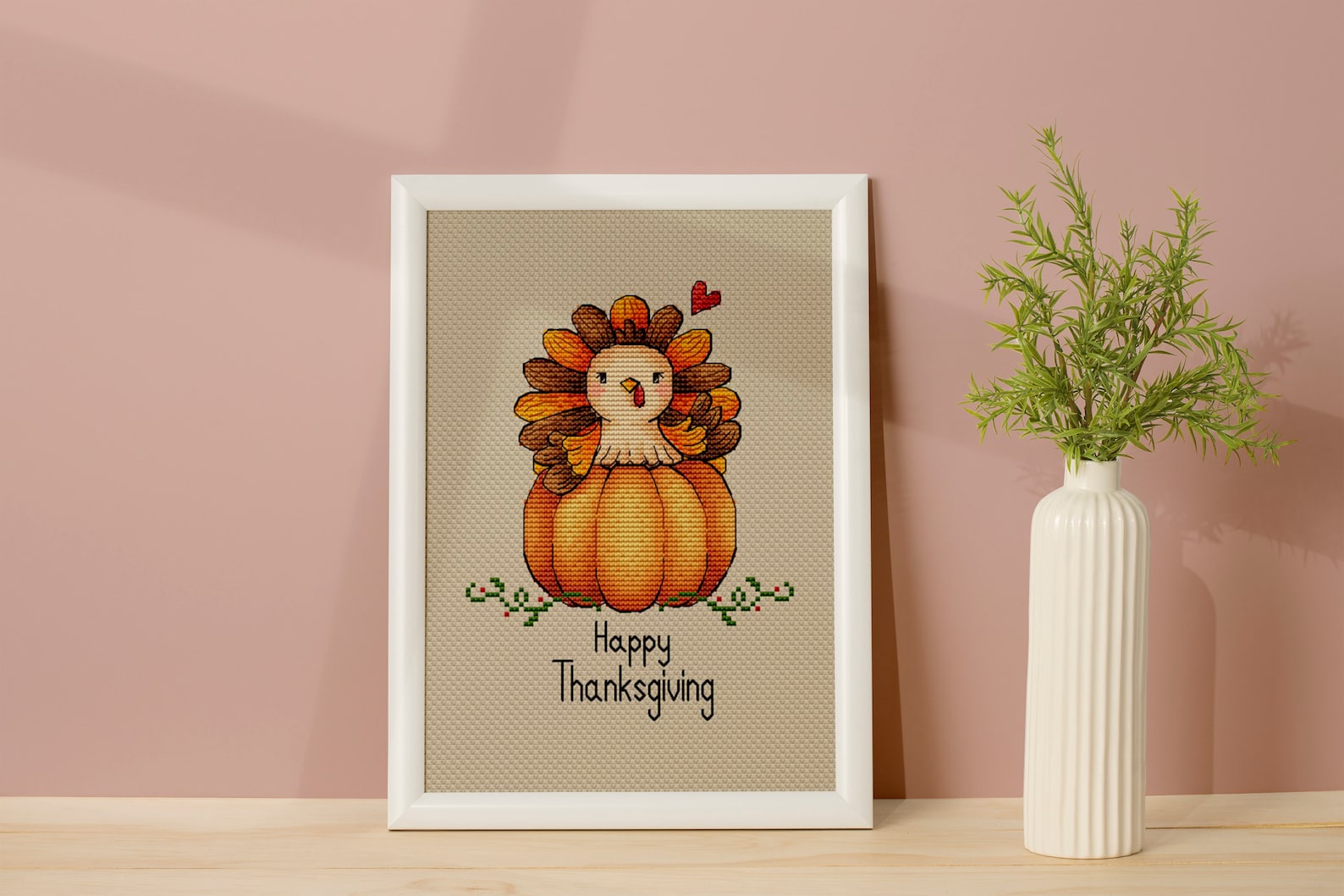 Thanksgiving Cross Stitch Pattern Turkey Cross Stitch Modern - Etsy