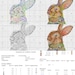 Rabbit Cross Stitch Pattern PDF Instant Download | Animal Cross Stitch ...