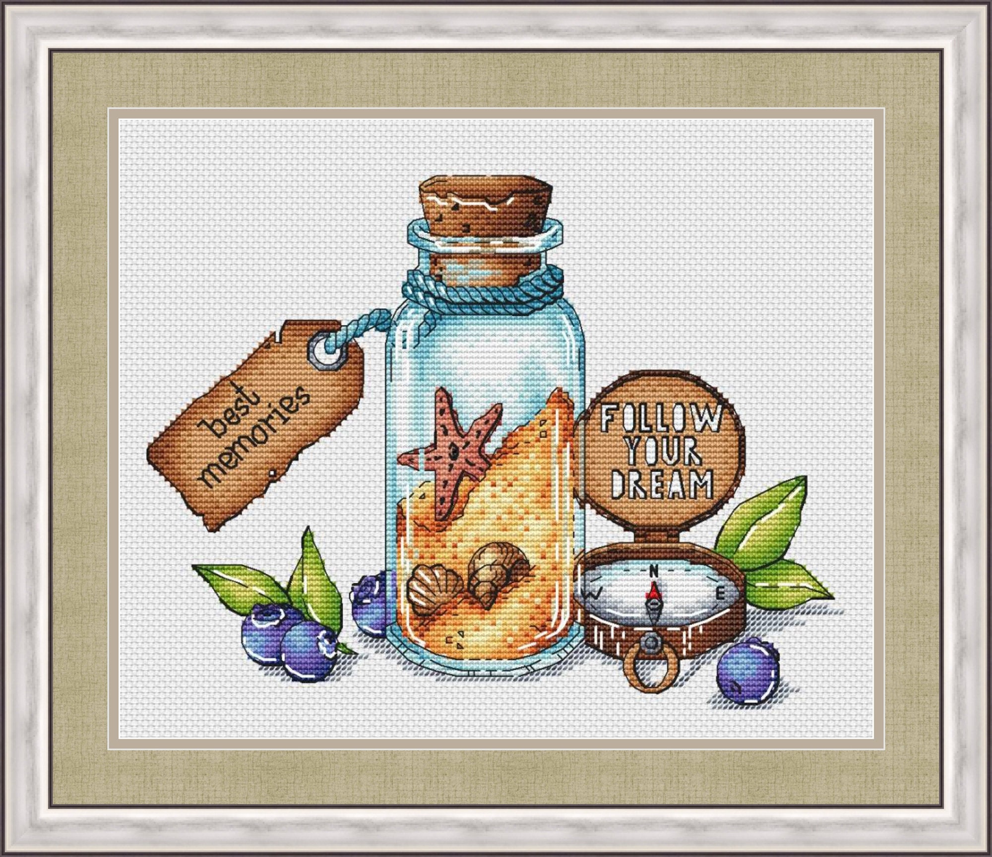 Travel Cross Stitch Pattern PDF Instant Download Journey - Etsy