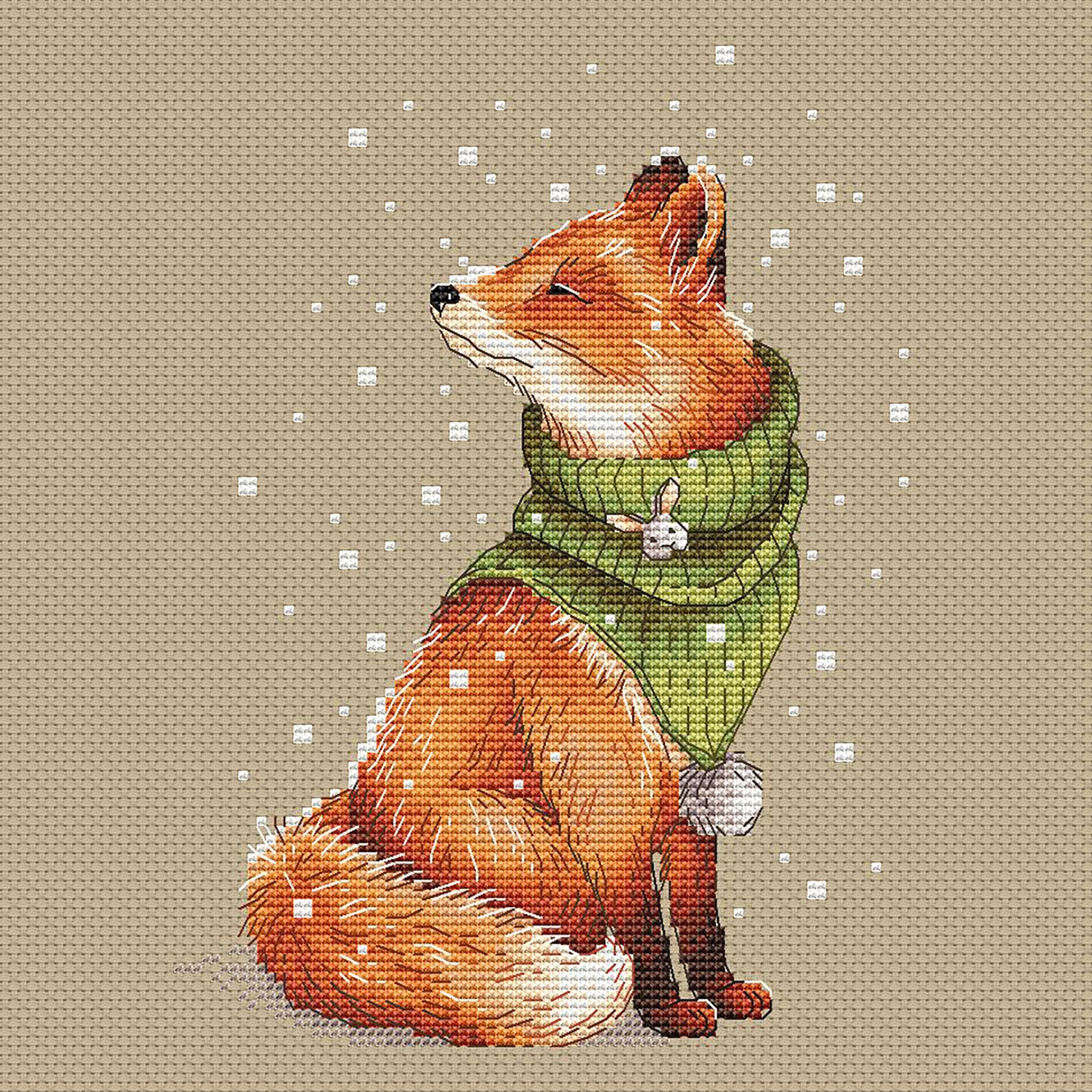 Fox Cross Stitch Pattern PDF Instant Download Digital File Animal Cross ...