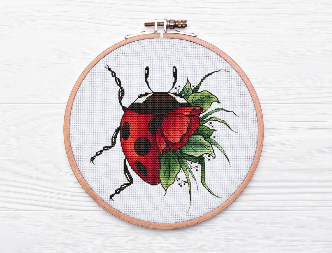 Ladybug Cross Stitch Pattern Beetle Cross Stitch Miraculous - Etsy