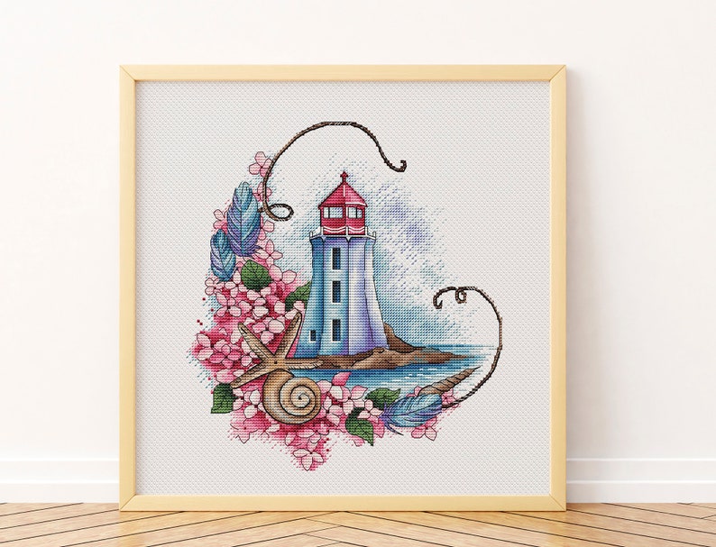 Lighthouse Cross Stitch Pattern PDF Instant Download Travel | Etsy