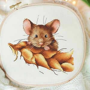 Mouse Cross Stitch Pattern PDF, Mice Cross Stitch, Corn Cross Stitch ...