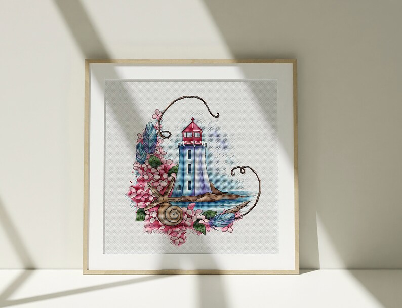 Lighthouse Cross Stitch Pattern PDF Instant Download Travel | Etsy