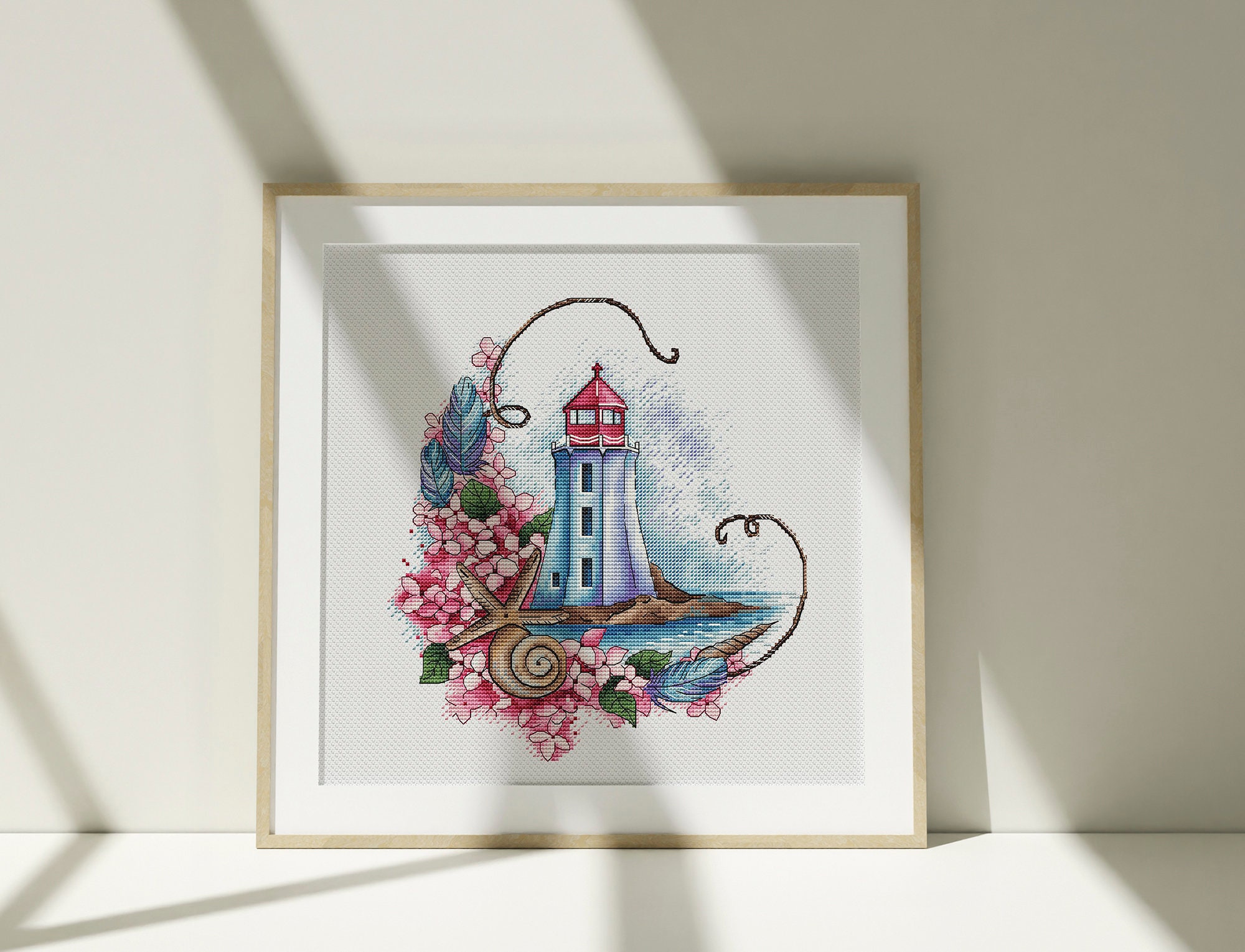 Lighthouse Cross Stitch Pattern PDF Instant Download Travel | Etsy