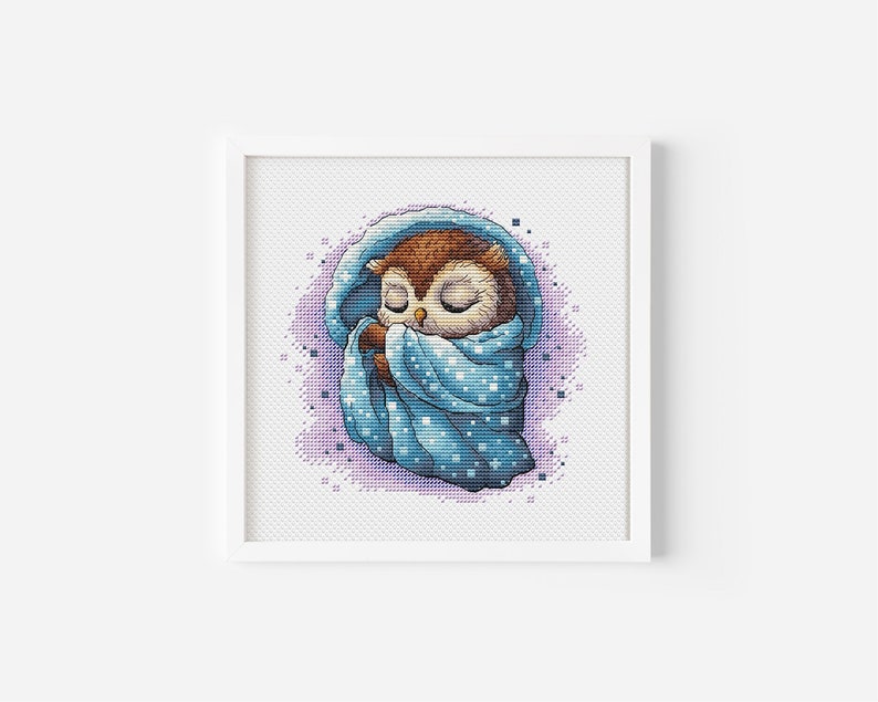 Owl Cross Stitch Pattern Owlet Counted Cross Stitch Pattern - Etsy