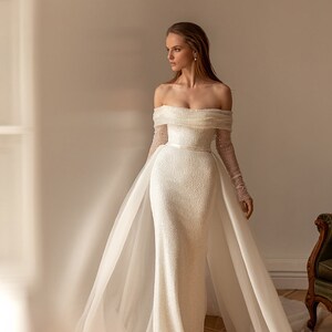 Detachable Tulle Wedding Train, Detachable Train, Wedding Skirt, Tulle ...