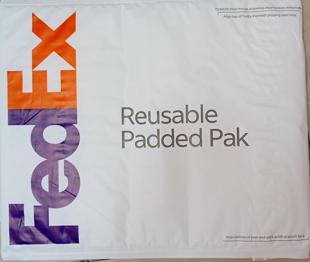 Fedex Reusable Padded Pak: Express Delivery (5 Days) - Etsy