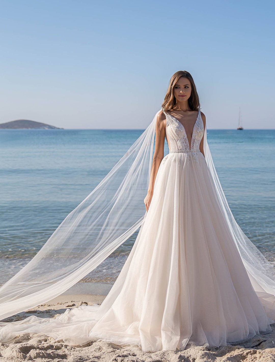 Tulle Veil With Wings, Wedding Wings, Modern Wedding Wings, Shoulder ...