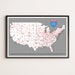Hand-drawn US Interstate Highway Map Digital, Printable Download - Etsy