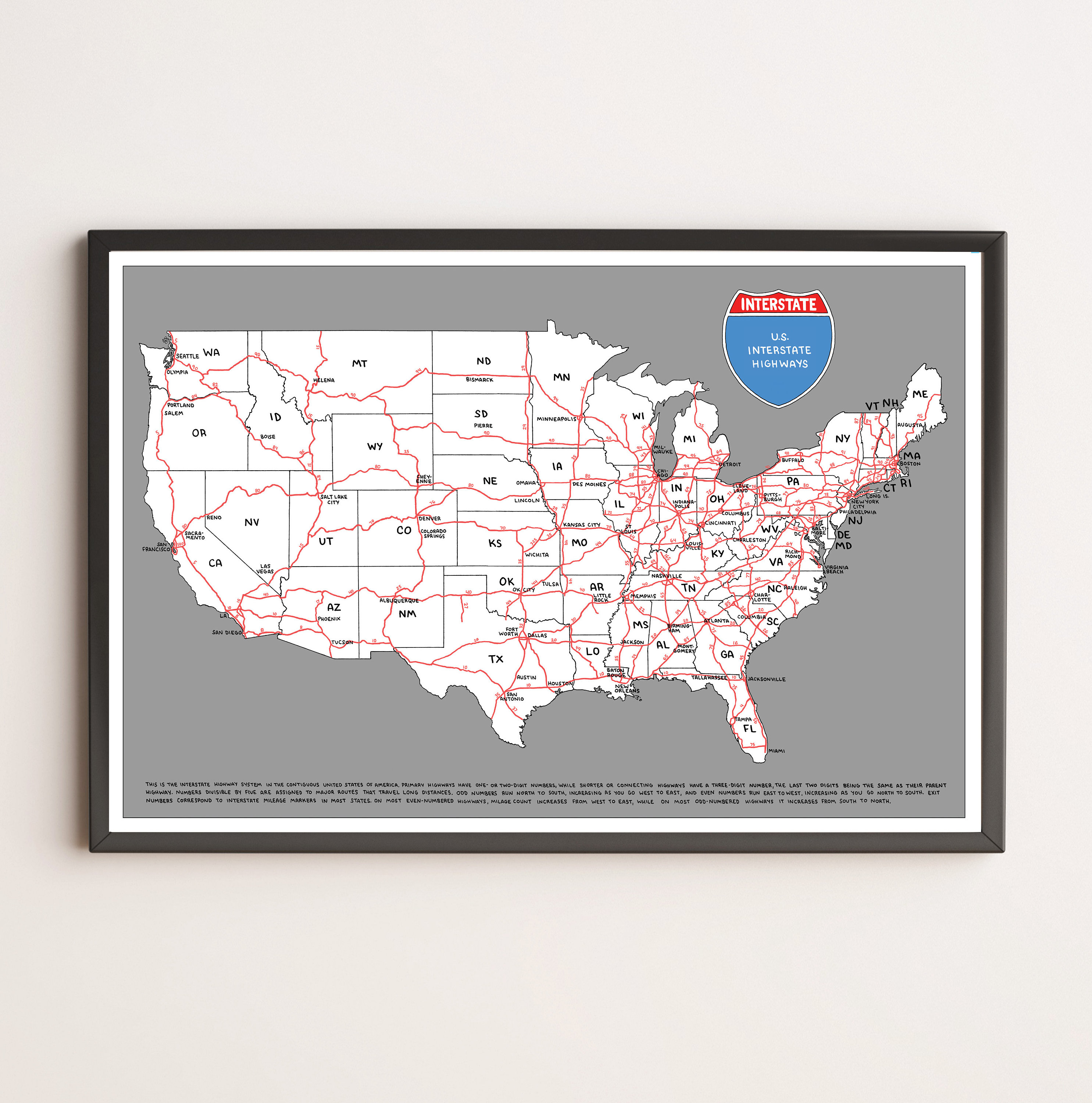 Us Interstate Highway Map