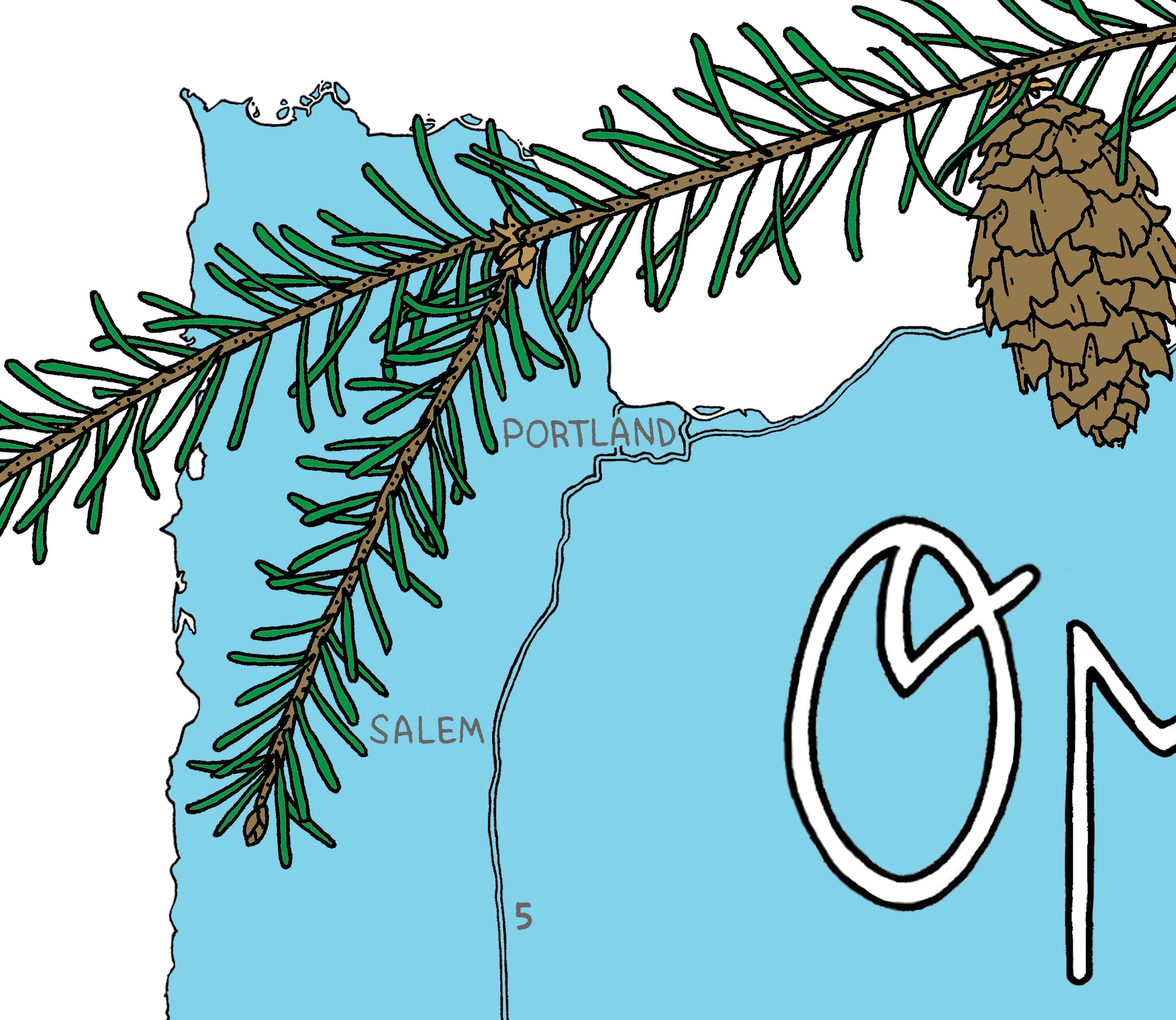 Oregon State Emblems | Digital, Printable Download - Etsy