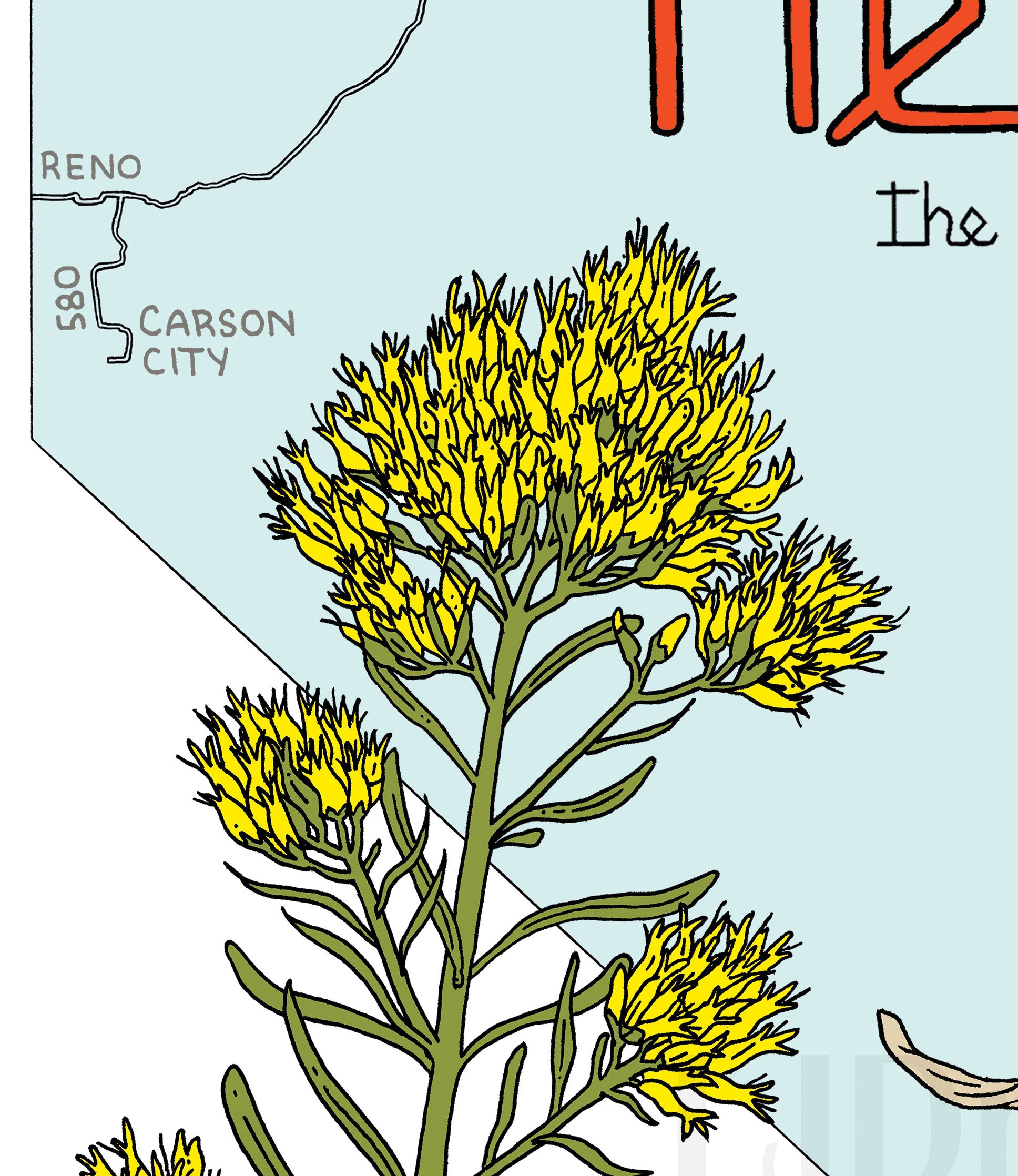 Nevada State Emblems | Bird, Flower, Insect, Gem, and Tree | Digital ...