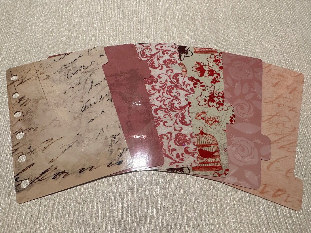 Divider Register Dividers Set Inserts Planner Ring Planner - Etsy