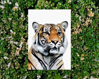 Tiger Get Well Card - Etsy